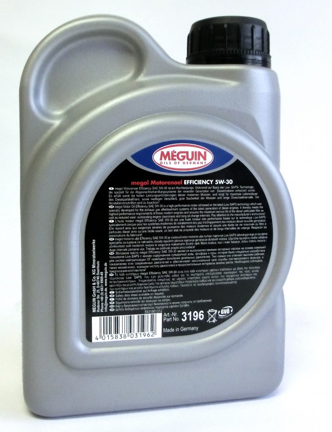 MEGUIN megol Motorenöl Efficiency SAE 5W-30 1 Liter